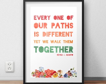 Watercolor Watercolor Print Watercolor Art Inspirational Quote Quote ...
