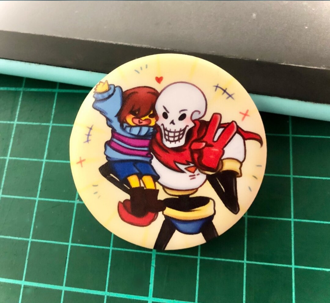 Undertale - Frisk and Papyrus Badge - Etsy