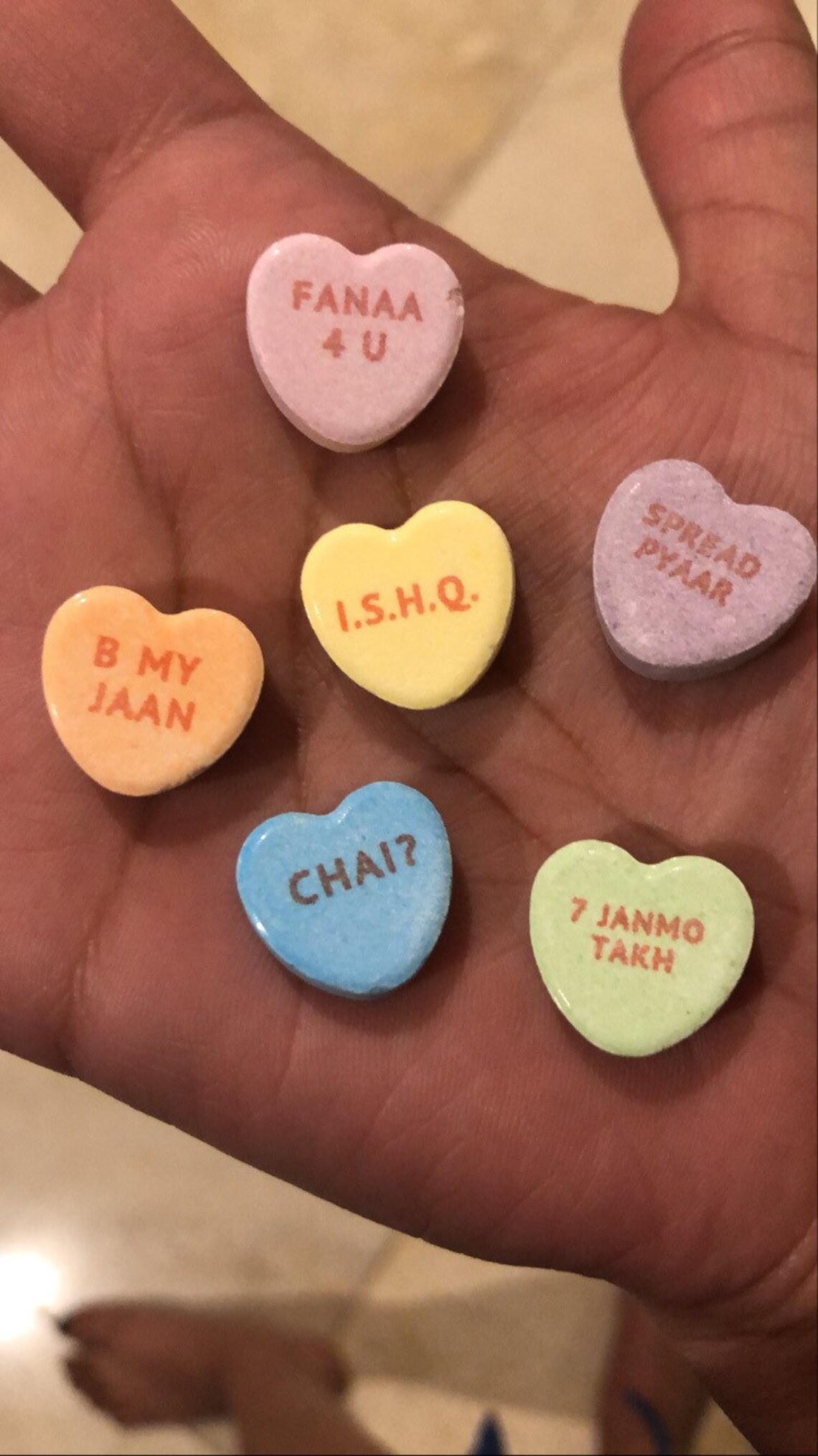 Indian candy Hearts Desi Valentines South Asian Gifts | Etsy