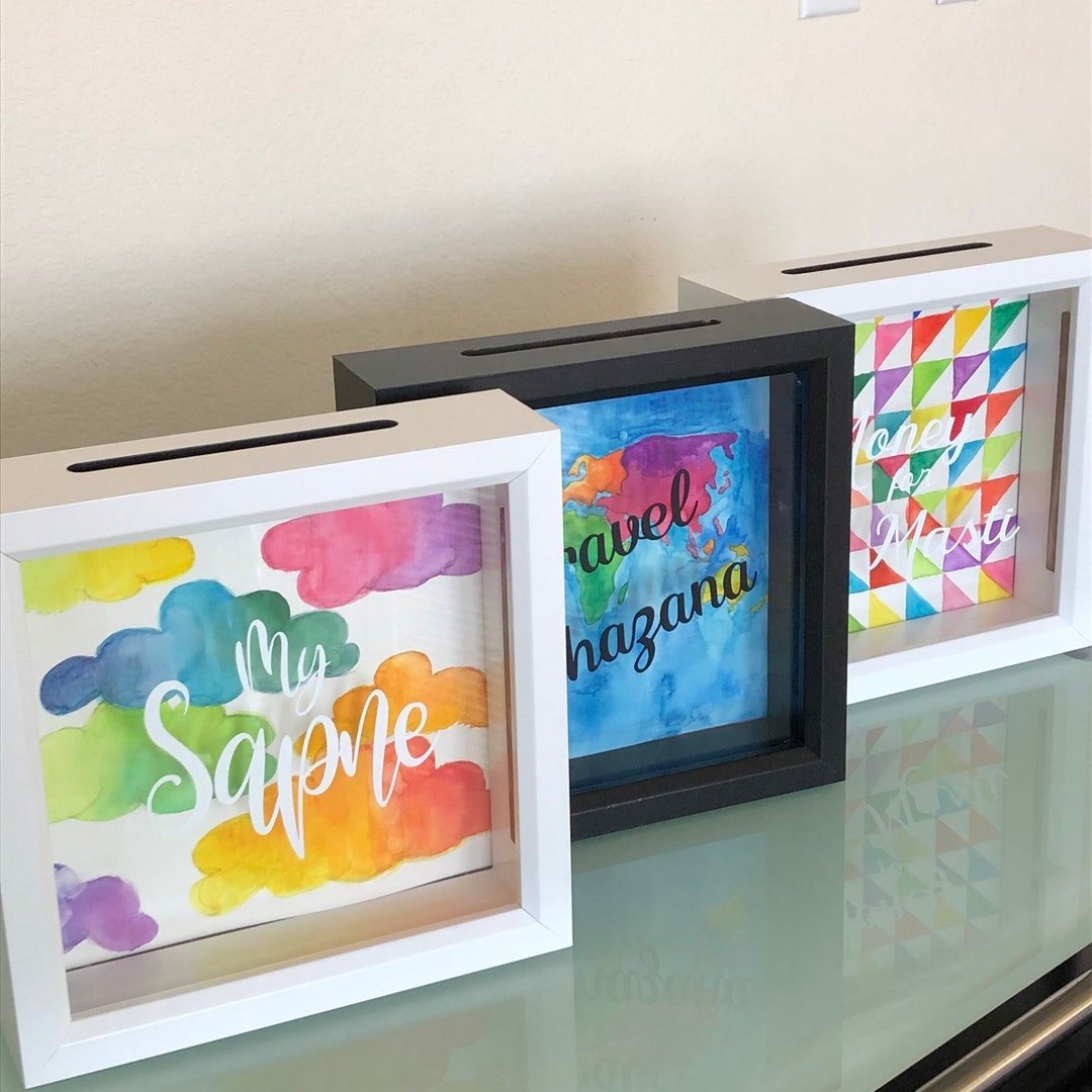 Money Bank, Indian Slogans, Piggy Bank, Memory Box, Shadow Box ...