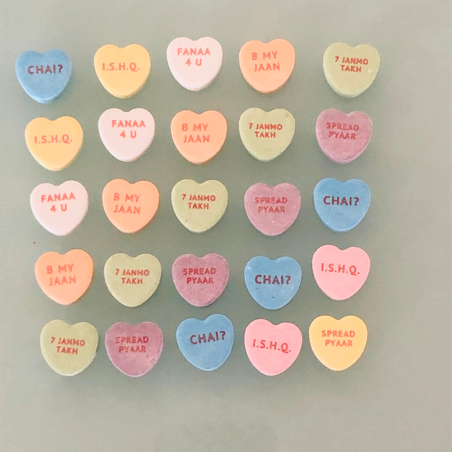 Indian candy Hearts Desi Valentines South Asian Gifts | Etsy