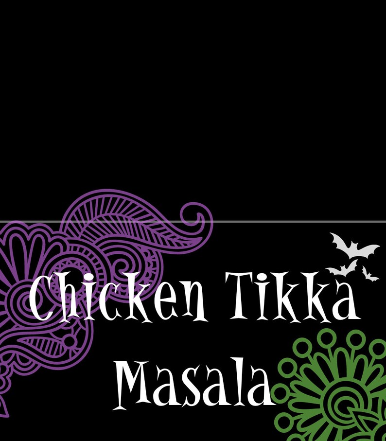 Diwal-o-ween Buffet Tents, Digital File, Diwali, Halloween, Indian ...