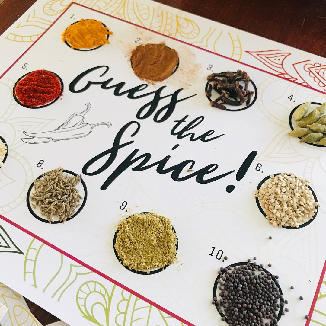 Guess the Spice South Asian Bridal Shower Games Shaadi - Etsy