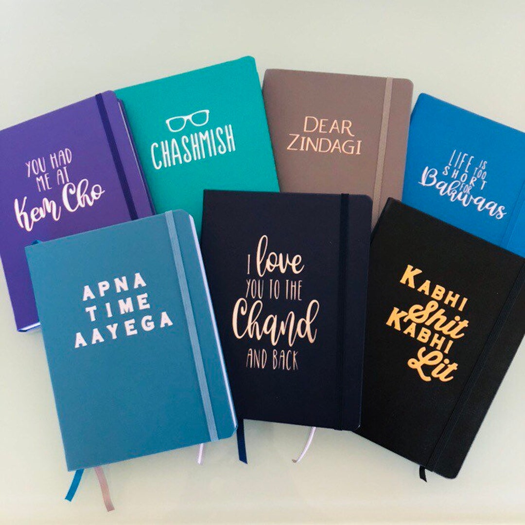 Indian Journal, Bullet Journal, Desi Slogans, South Asian Notebook ...
