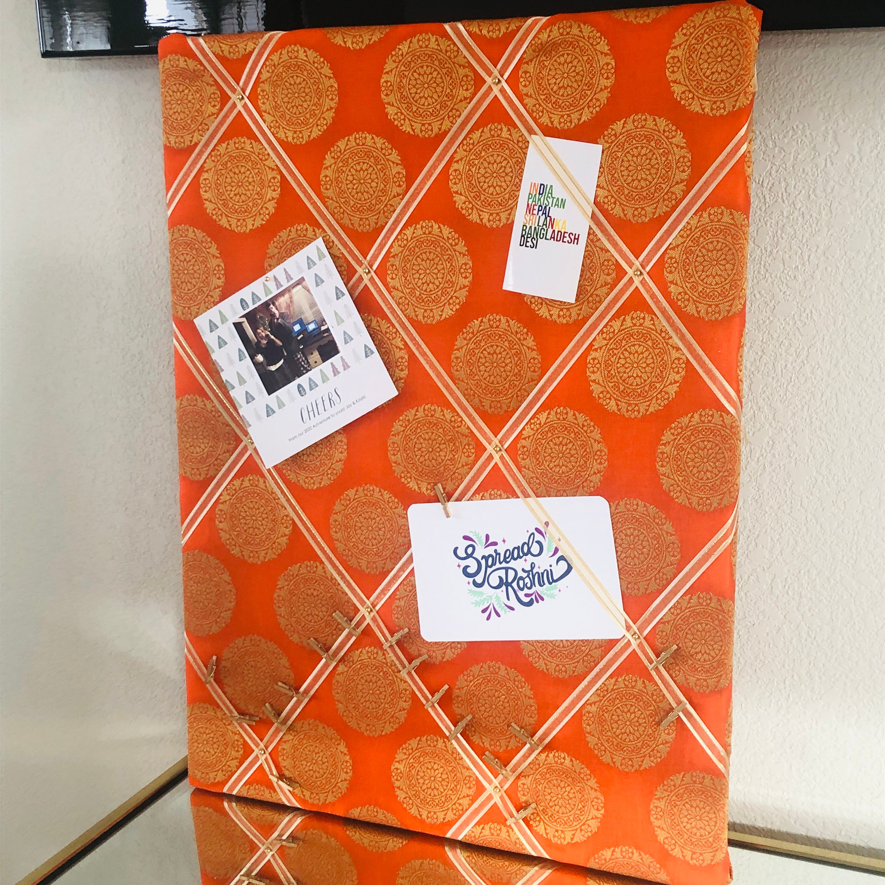 Saree Bulletin Board Desi Task Board South Asian Home Decor | Etsy