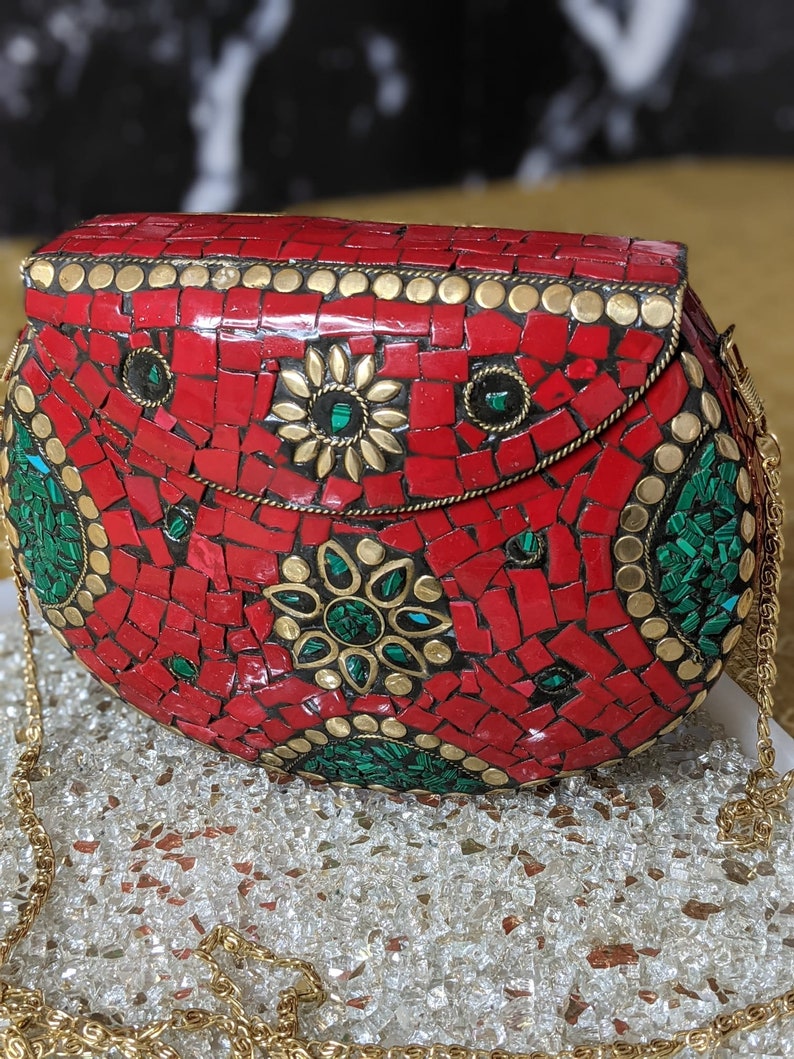 Mosaic Tile Clutch Handbag Bridesmaid Gifts South Asian - Etsy