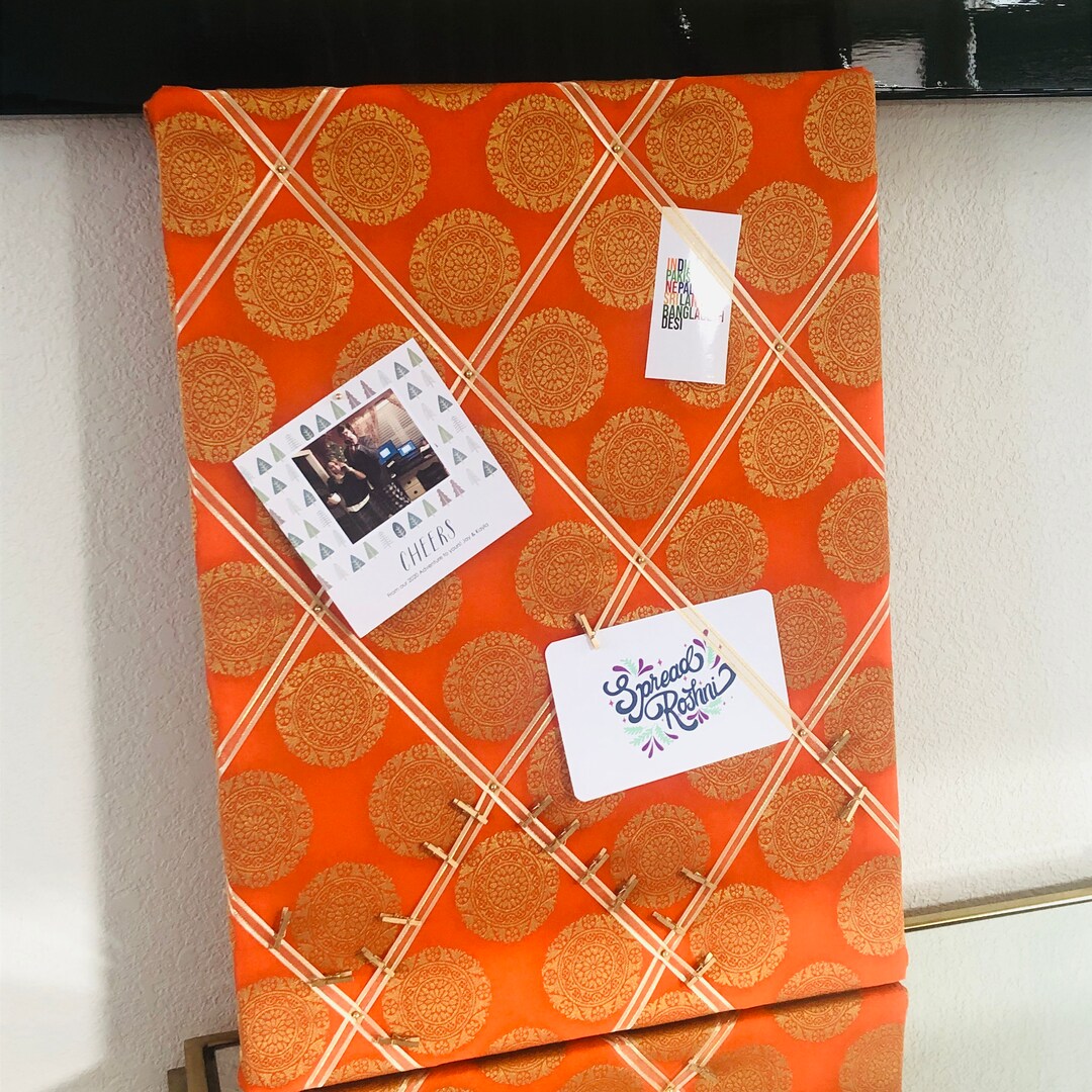 Saree Bulletin Board Desi Task Board South Asian Home Decor - Etsy