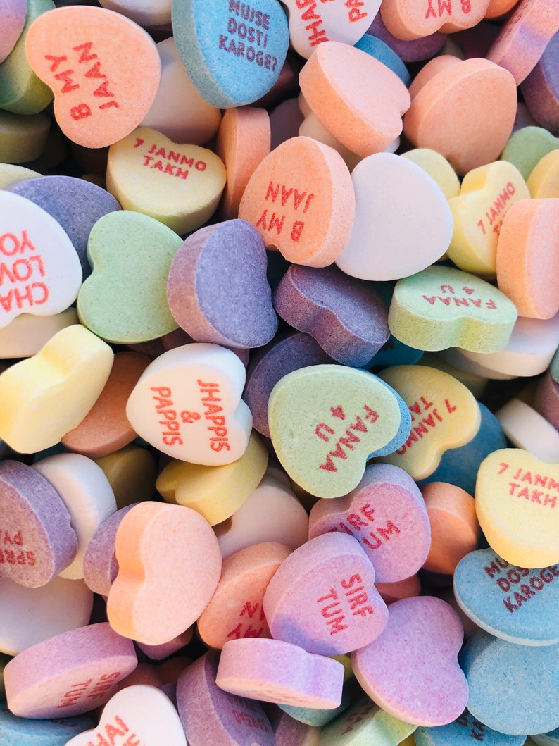 Indian Candy Hearts, Desi Valentines, South Asian Gifts, Indian Candy ...