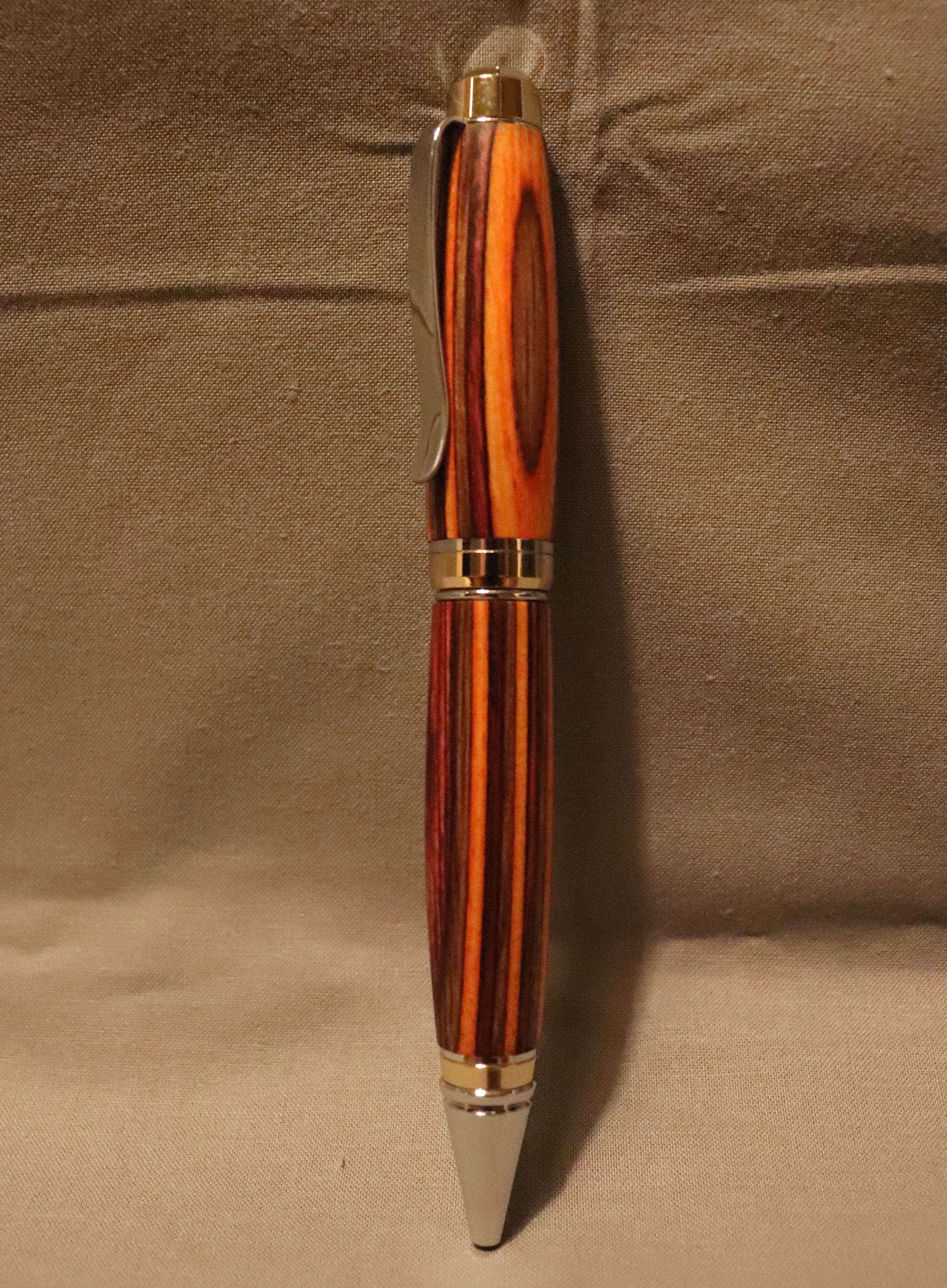 Big Ben Ballpoint Twist Pen Spectraply Wood (red, Orange, Brown) - Etsy