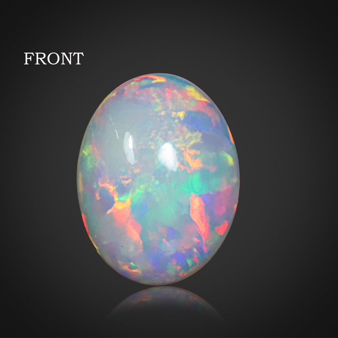 6.75 Crt Fire Opal Ethiopian Oval Gemstone, October Birthstone Genuine ...