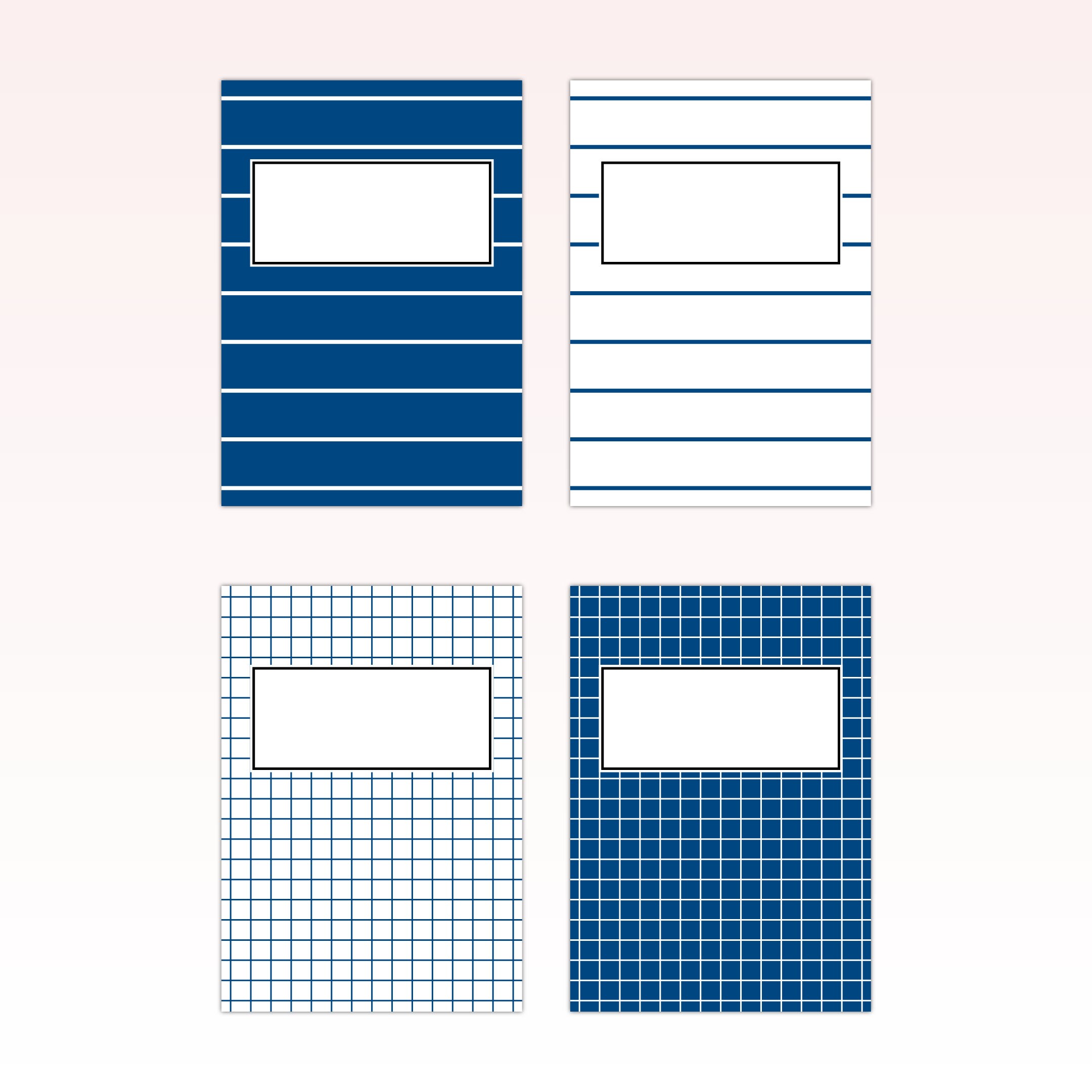 Classic Blue Digital Notebook Cover Goodnotes iPad | Etsy