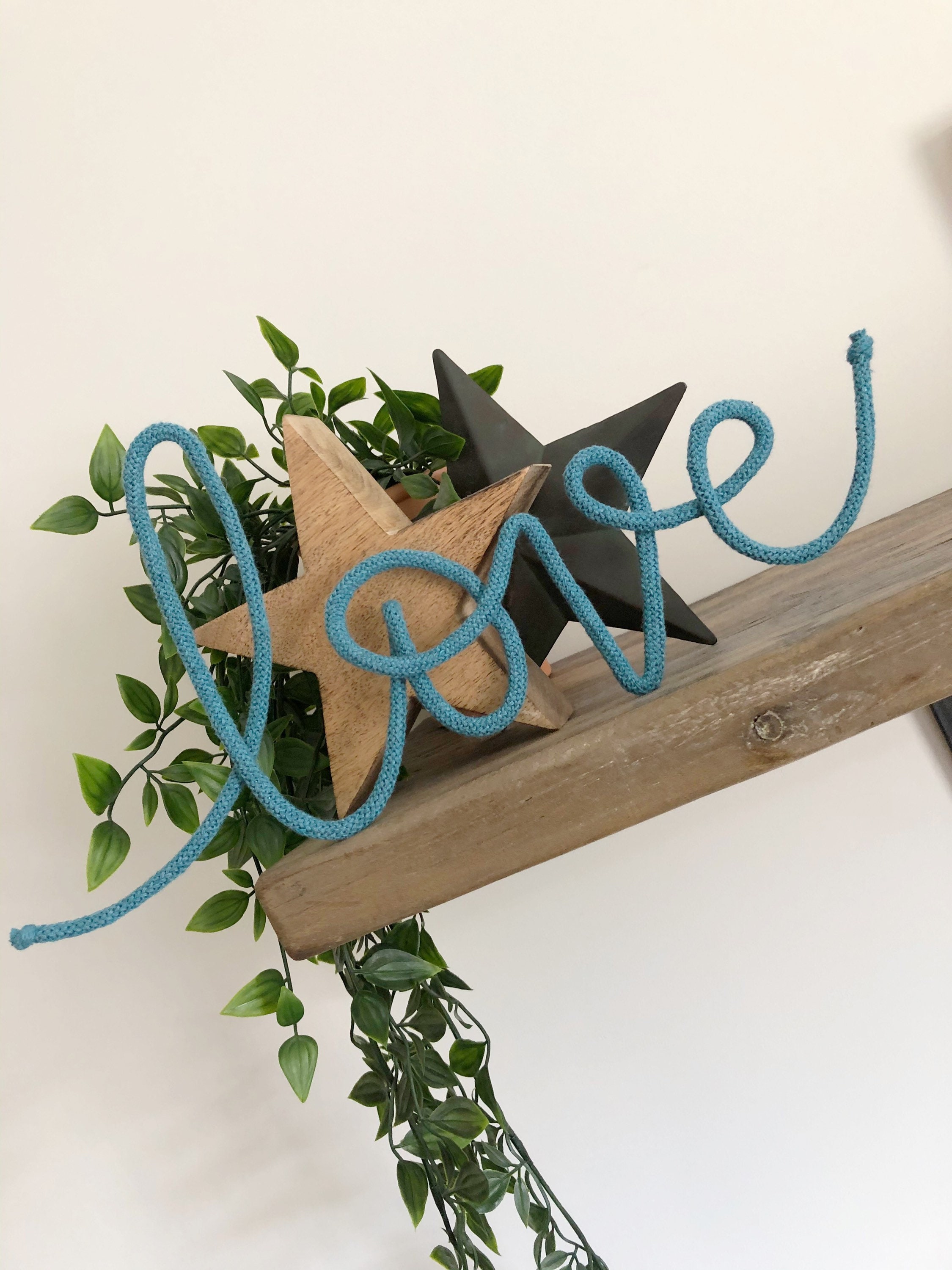 Wooly Words Wire Art Kids Decor Colourful Wire Words | Etsy