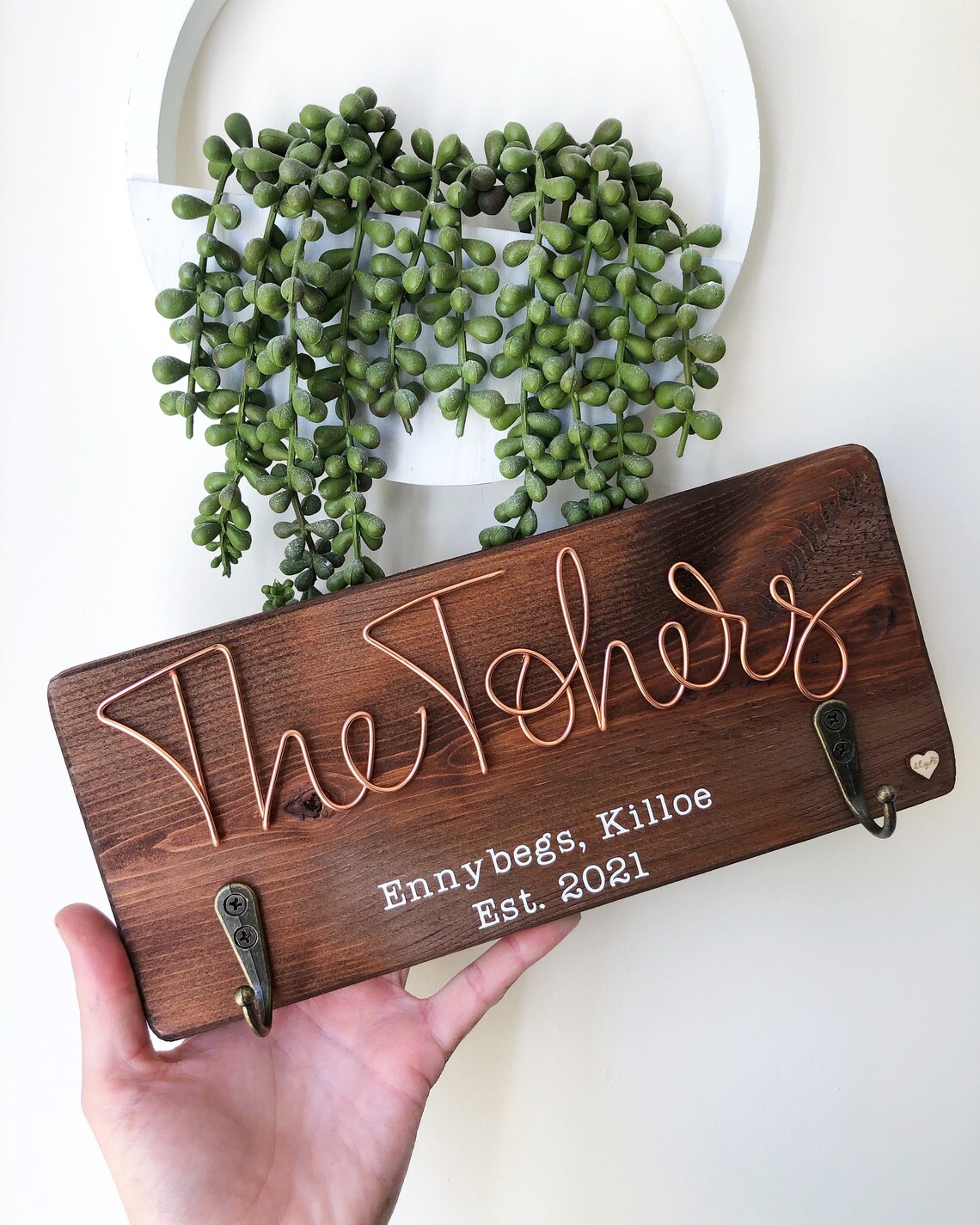 Personalised Keyhook New Home Gifts Key Hooks Wedding - Etsy