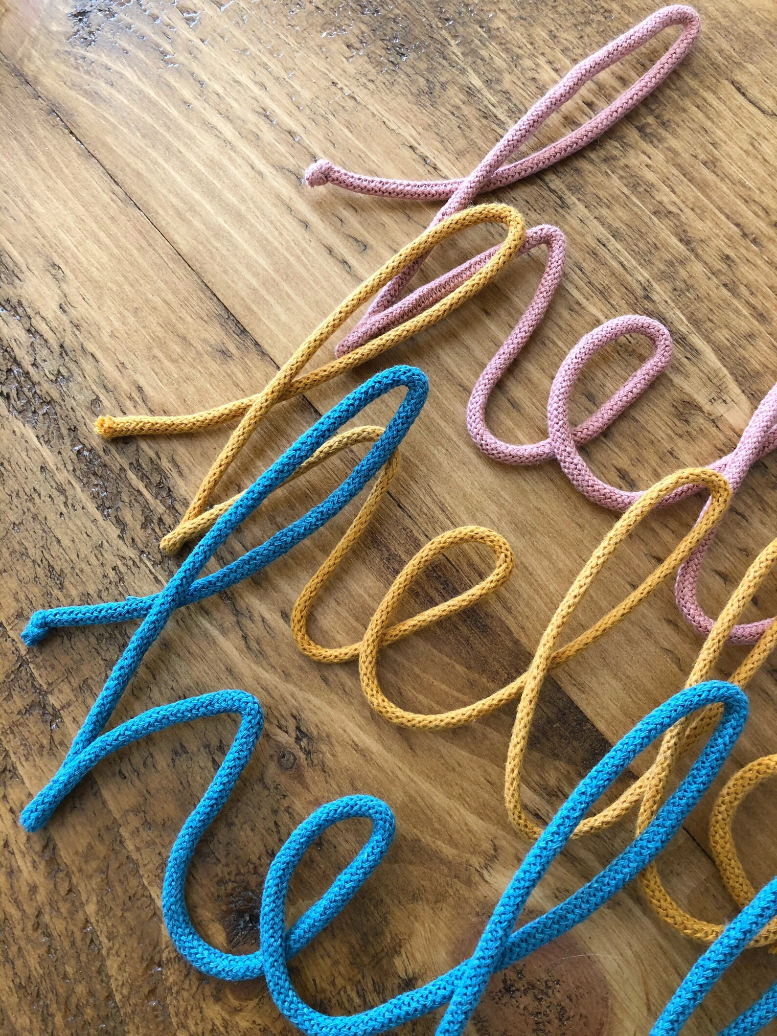 Wooly Words Wire Art Kids Decor Colourful Words - Etsy