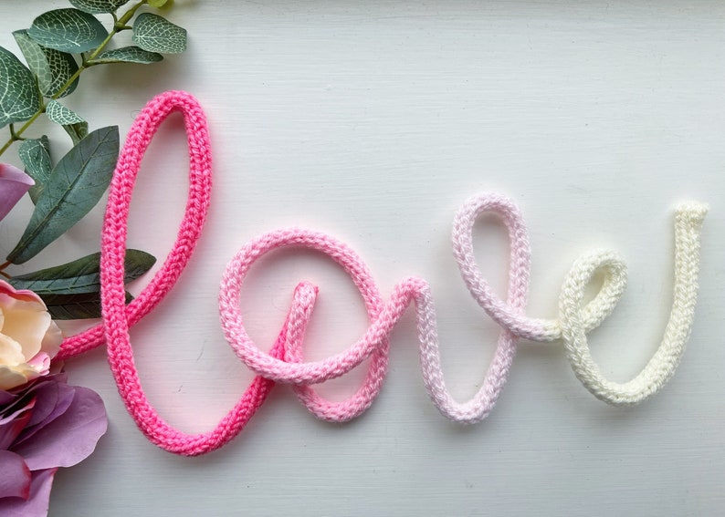 Wooly Words Kids Decor Colourful Wire Words Childrens - Etsy