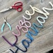 Wooly Words Kids Decor Colourful Wire Words Childrens Bedroom Signs ...