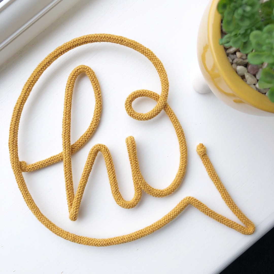 Wooly Words • Wire Art • Kids Decor • Colourful Words • Children’s ...