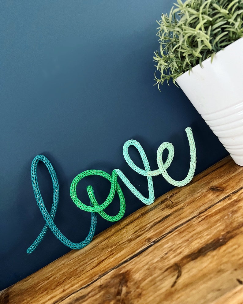 Wooly Words Kids Decor Colourful Wire Words Childrens - Etsy