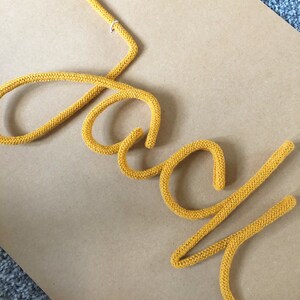 Custom Wooly Words • Wire Art • Kids Decor • Colourful Words • Children ...