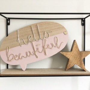 Wood Plaques • Wirewords • Hello Beautiful Signs • Gifts for Partner ...