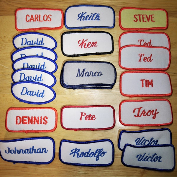 Shirt Name Patch - Etsy