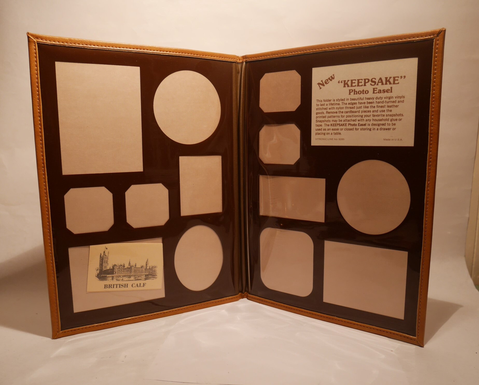 Vintage Leather Like Photo Easel Made in USA - Etsy