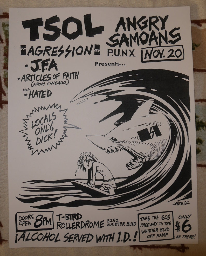 Vintage Punk Rock Posters Circle Jerks TSOL Bad Brains Early | Etsy