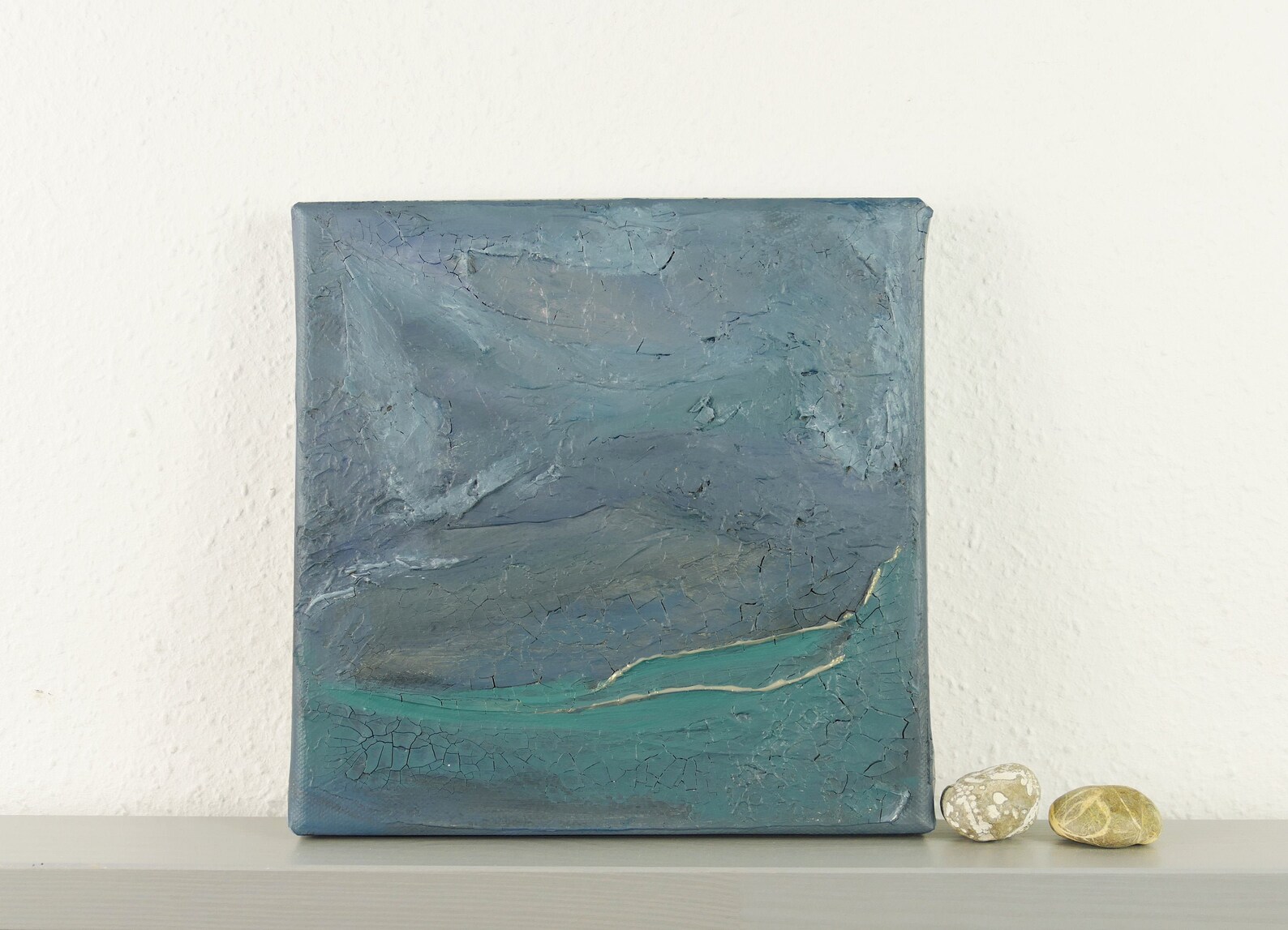 Rasgado abierto Cuadro pequeño abstracto con crepitar PAste - Etsy España