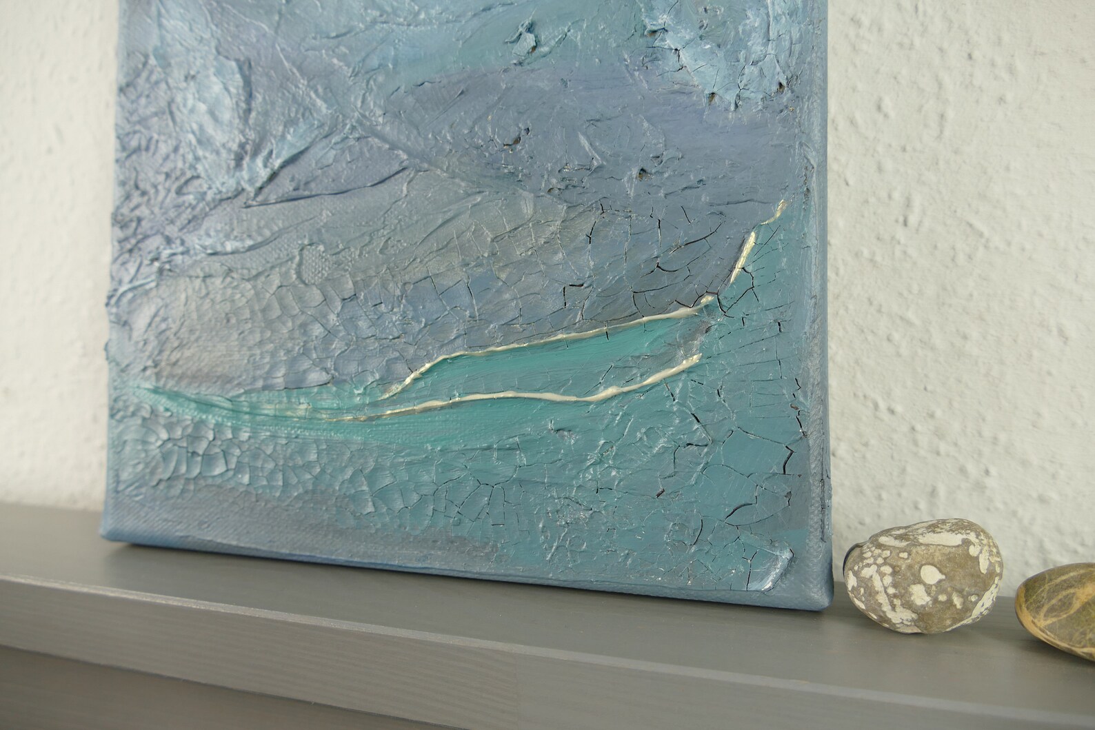 Rasgado abierto Cuadro pequeño abstracto con crepitar PAste - Etsy España