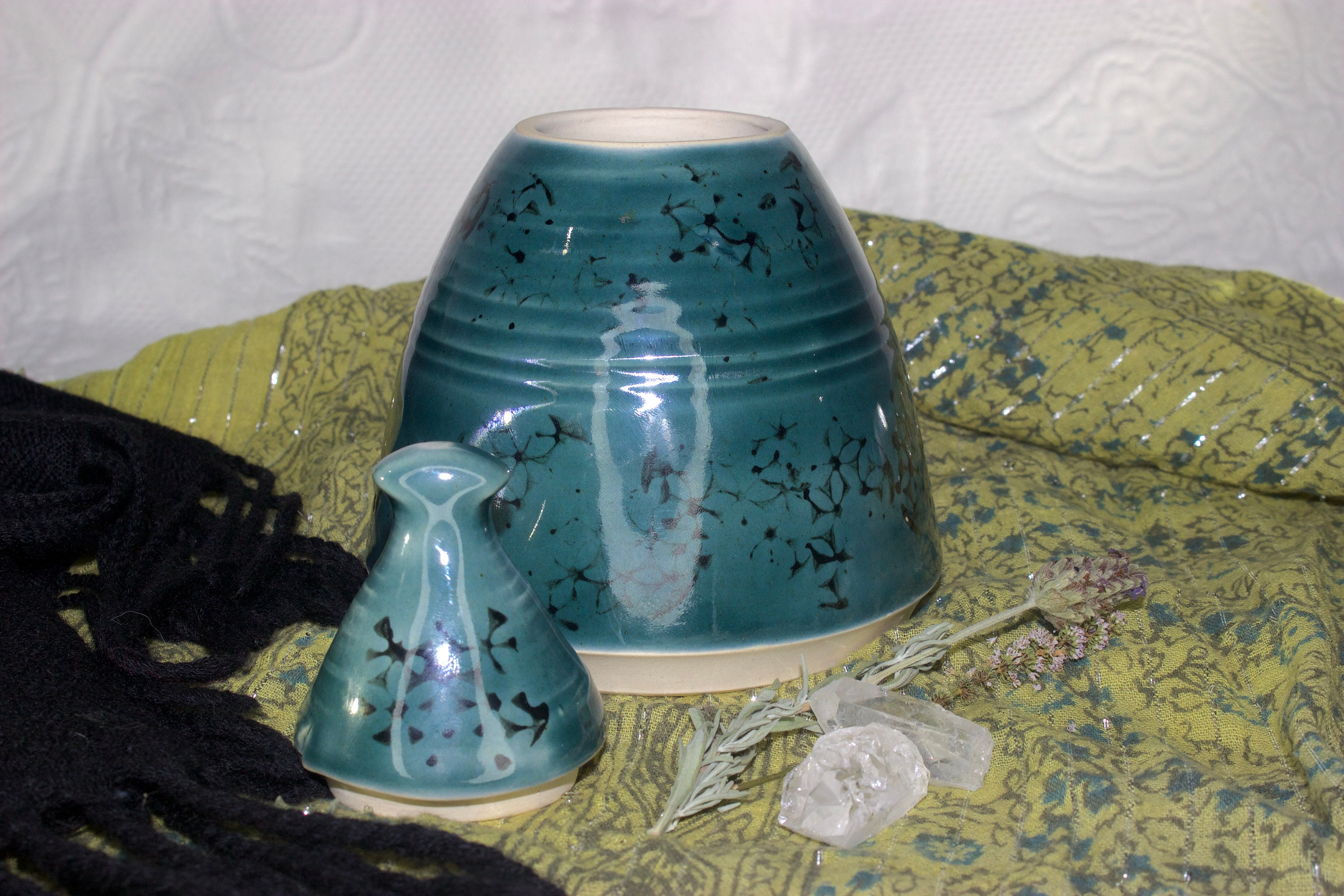 Tall Lidded Jar - Etsy