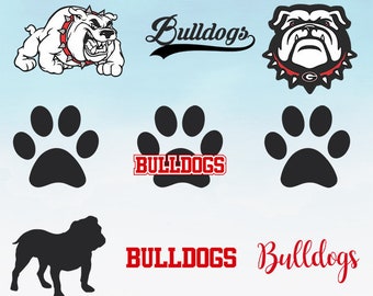 Bulldog svg | Etsy