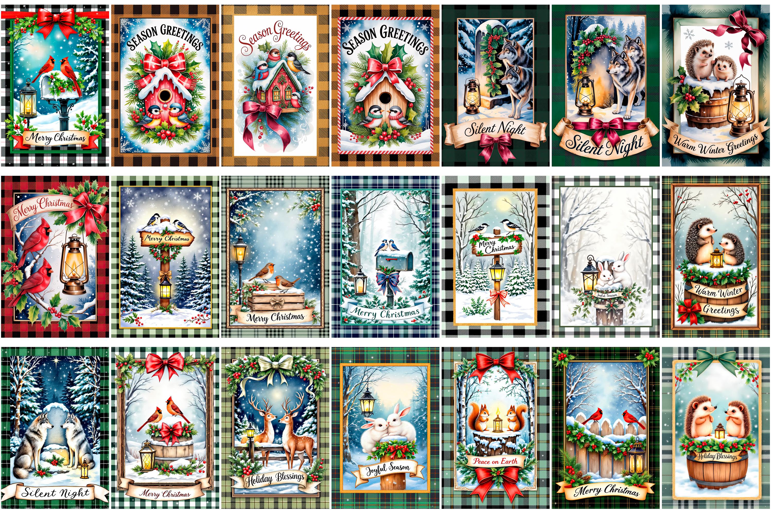 Christmas Garden Flag Bundle | Winter Holiday Yard Flag Designs PNG ...