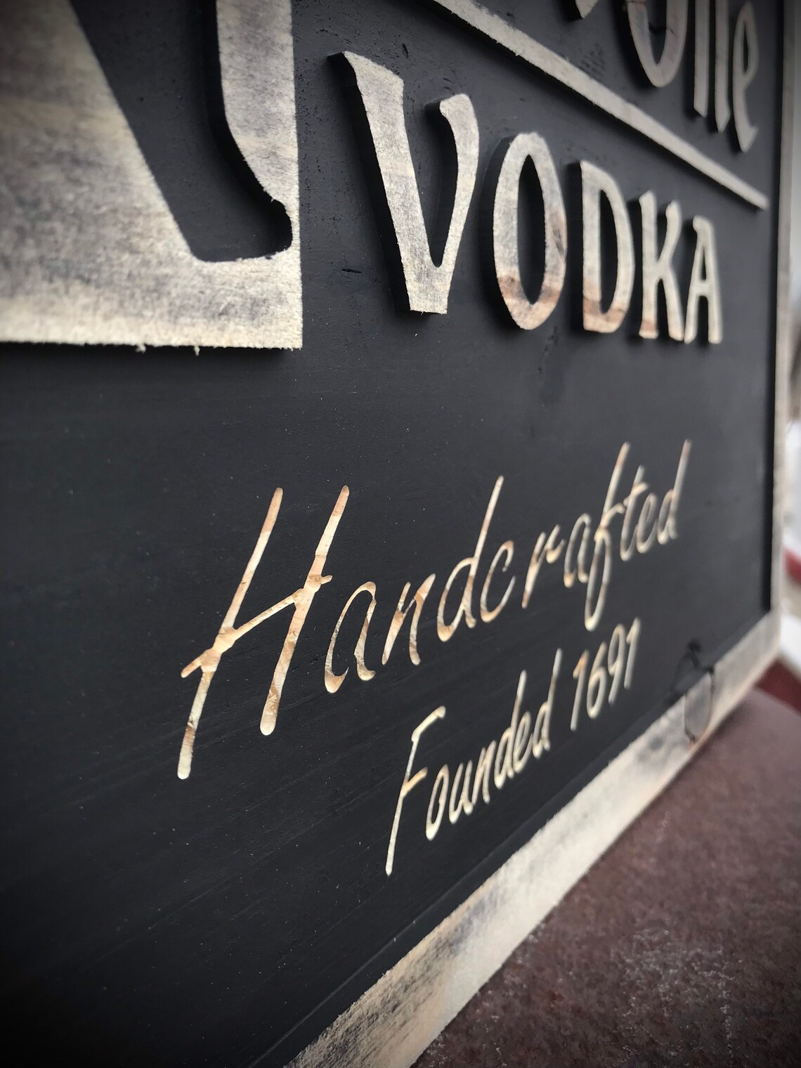 Kettle One Vodka Wooden Sign - Etsy