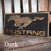 Mustang Sign Wood Carved - Etsy