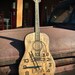 Guitar Clock Wood Carved Acoustic Guitar Clock - Etsy