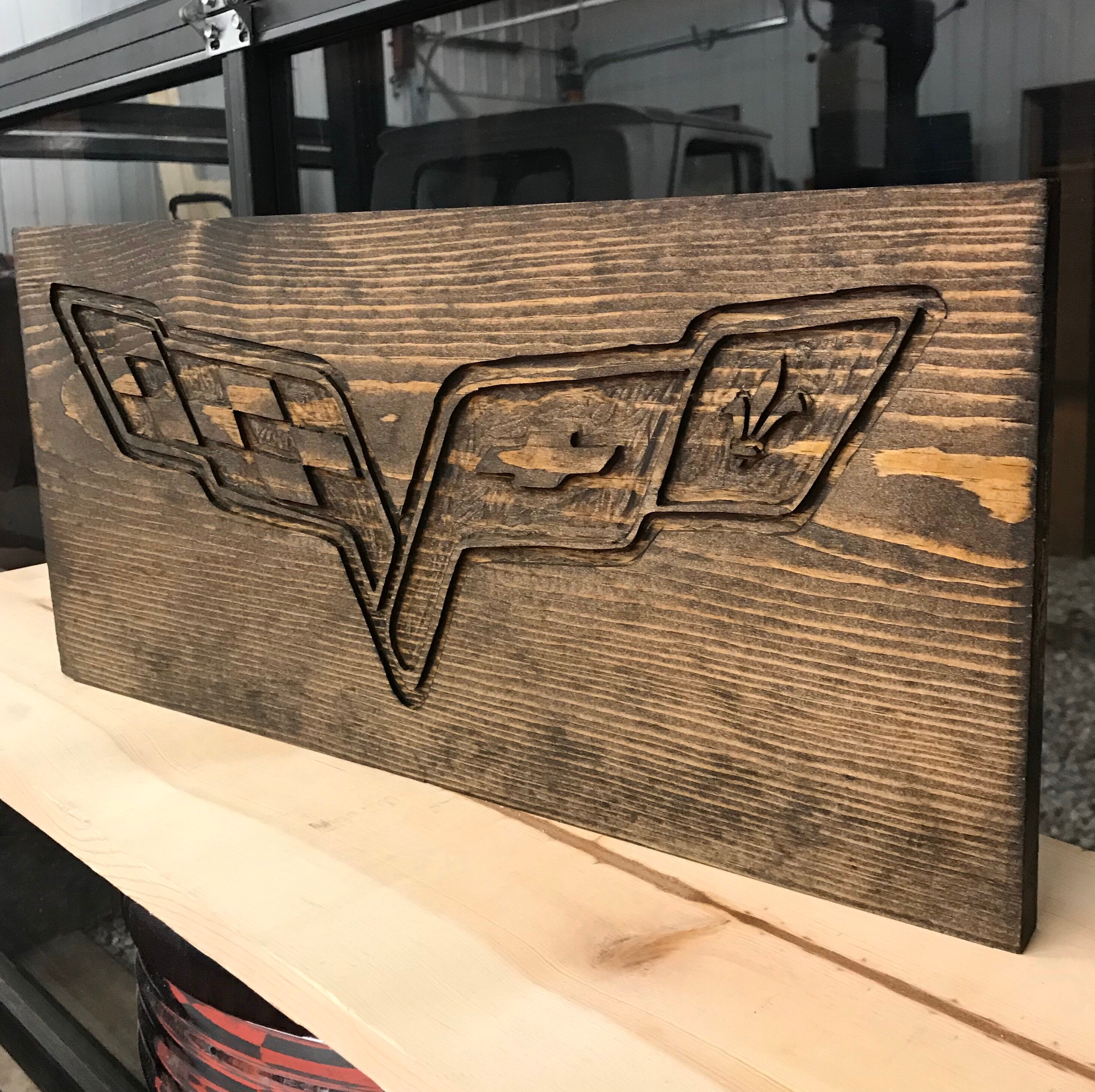 Wooden Corvette Sign | Etsy