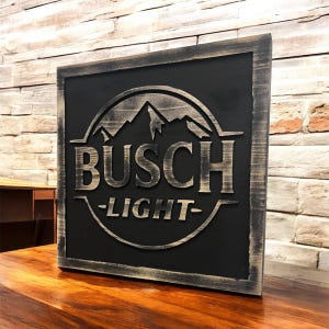 Busch Light Beer Wooden Engraved Sign - Etsy