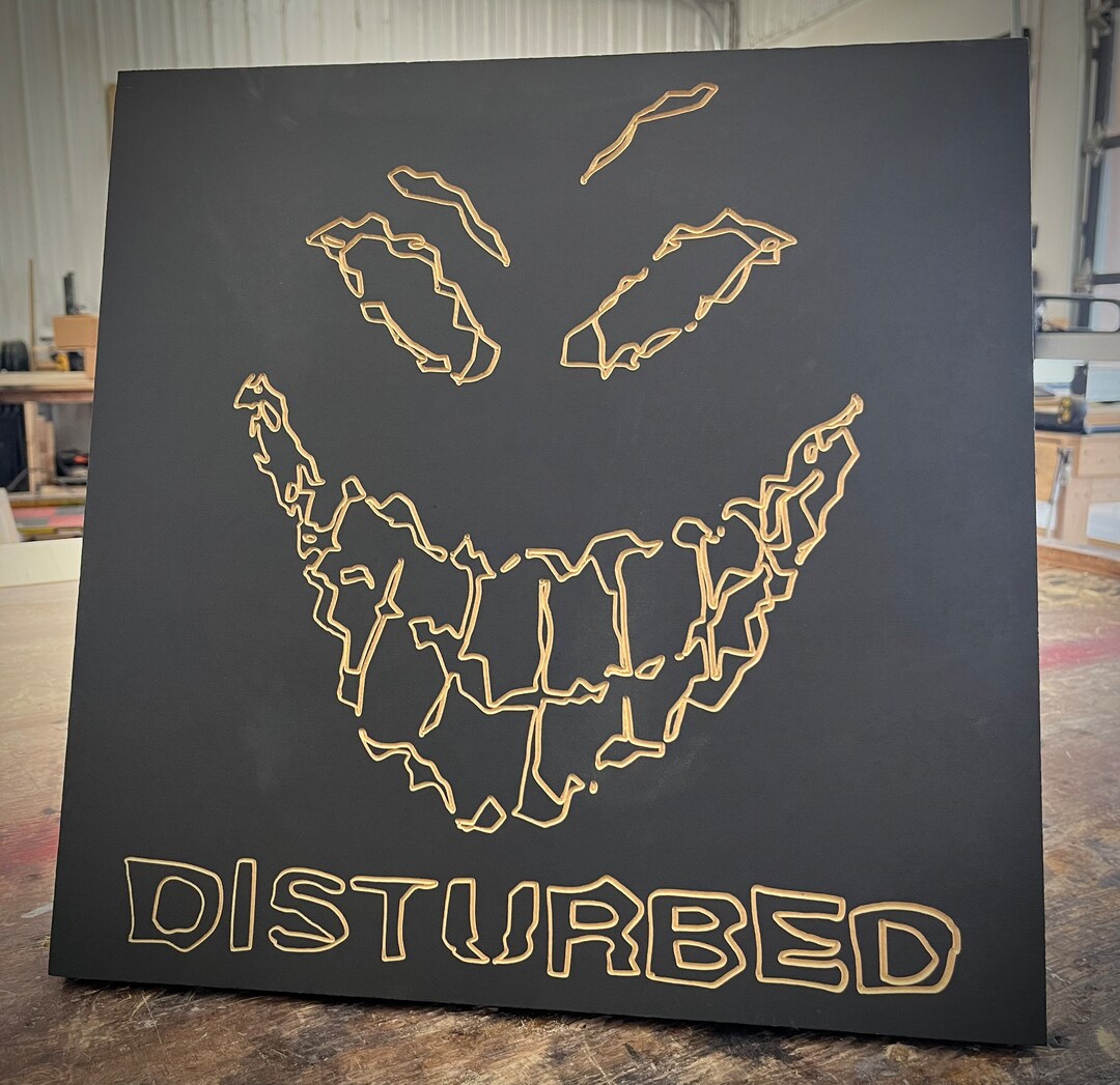 Disturbed Face Logo Carved Sign - Etsy