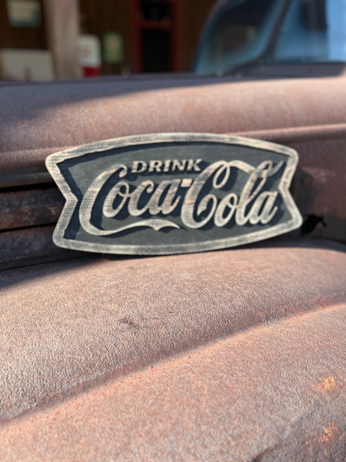 Coca Cola Wood Carved Sign Vintage Coke Sign - Etsy