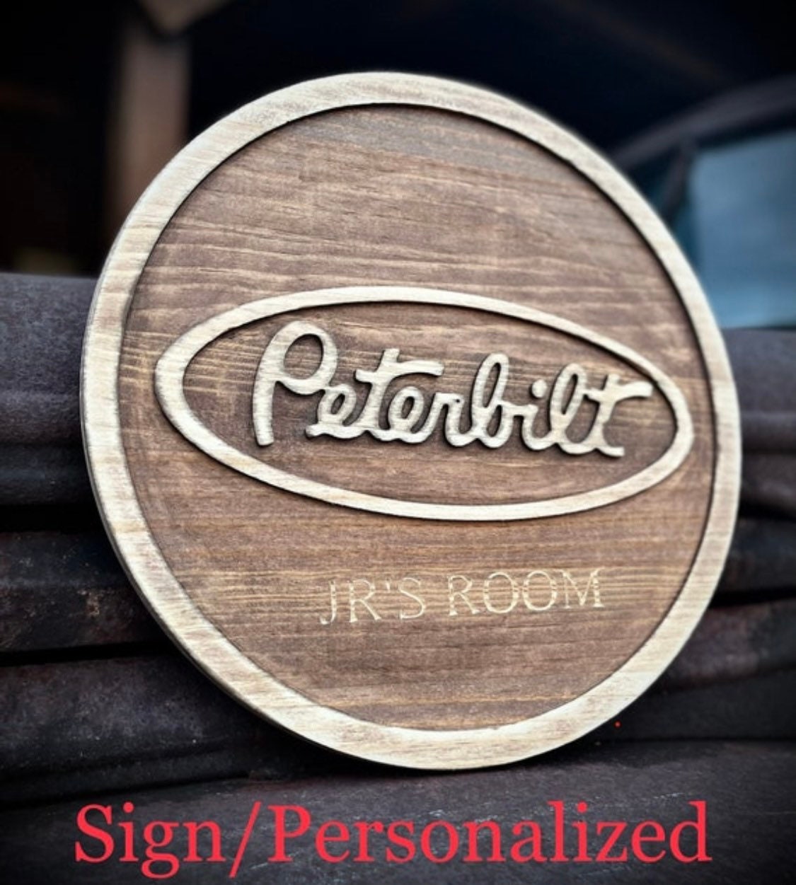 Kenworth Trucking Sign Wood Carved Sign - Etsy