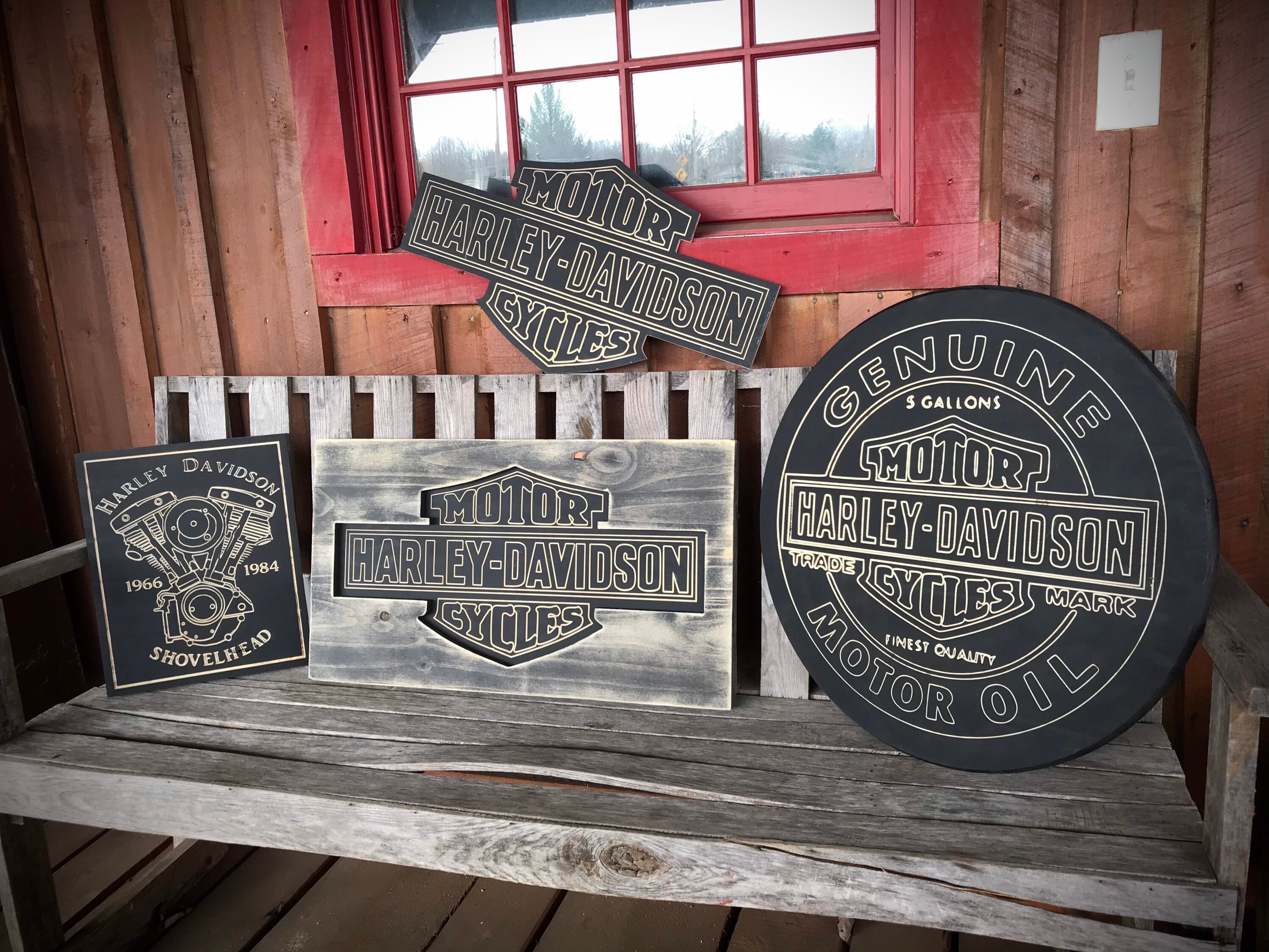 Wood Motorcycle Engine Shovel Head Sign - Etsy