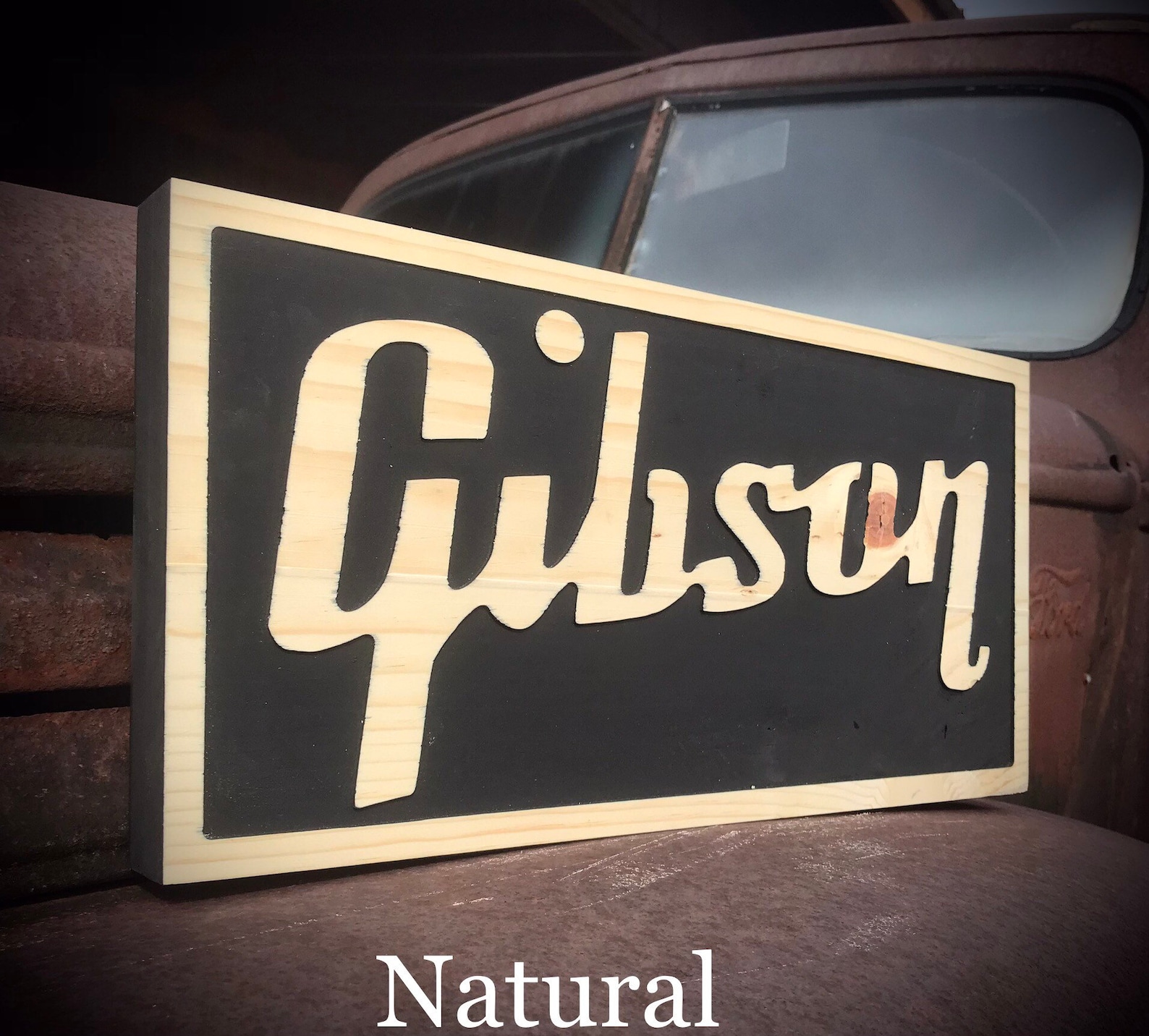 Gibson Guitar Sign Wood Carved Sign - Etsy