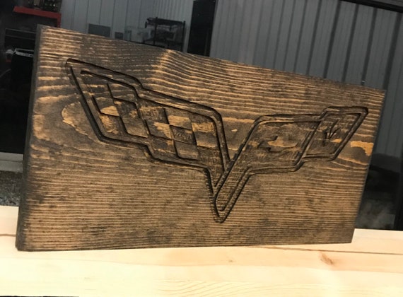 Wooden corvette sign | Etsy