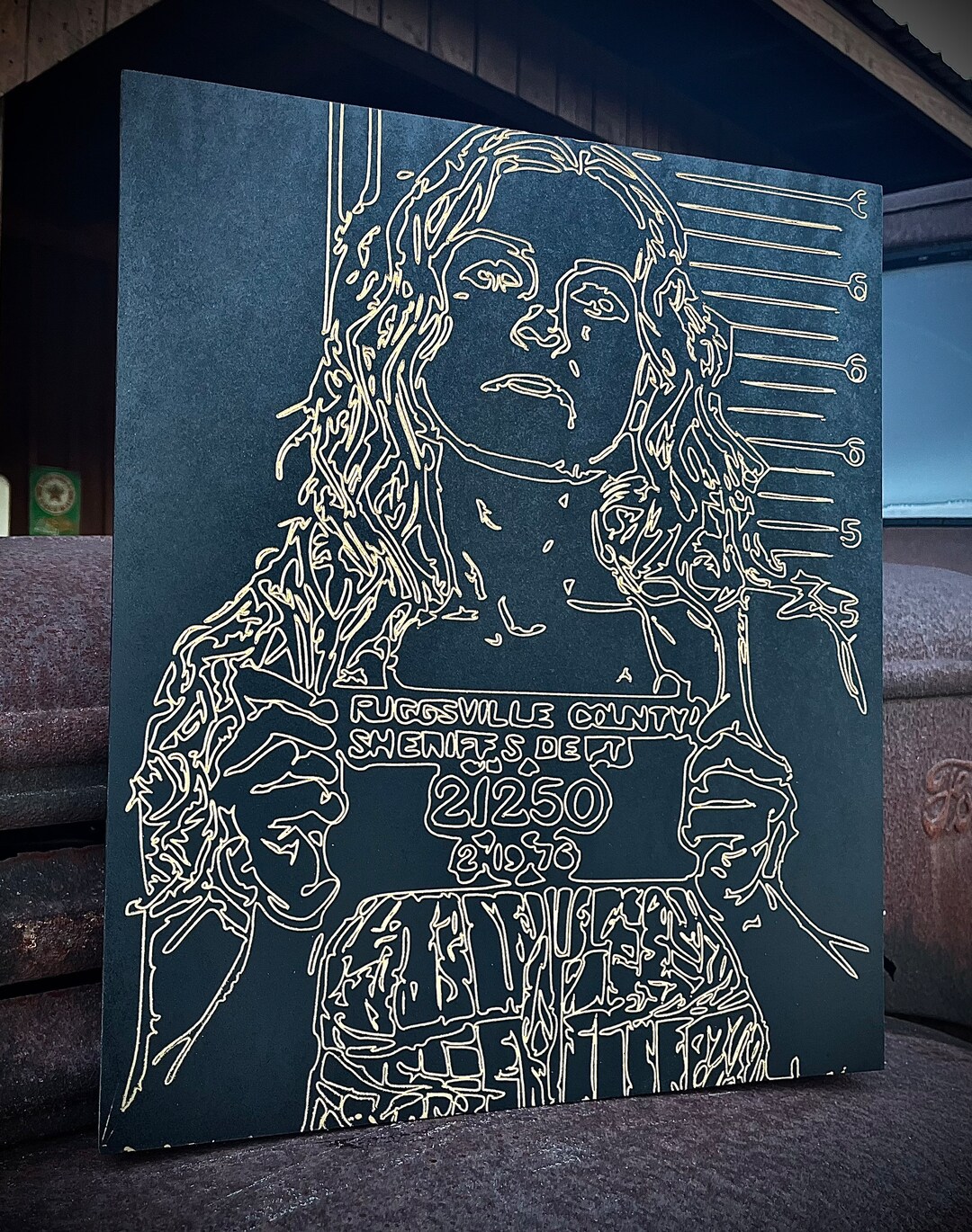 Rob Zombie Baby Devil’s Rejects Sherri Moon Horror Mugshot Carved Sign ...