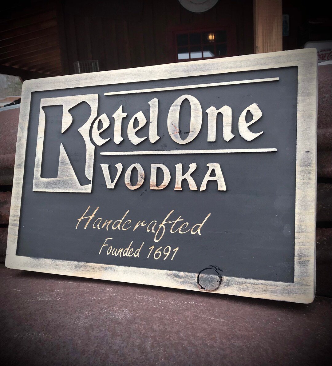 Kettle One Vodka Wooden Sign - Etsy