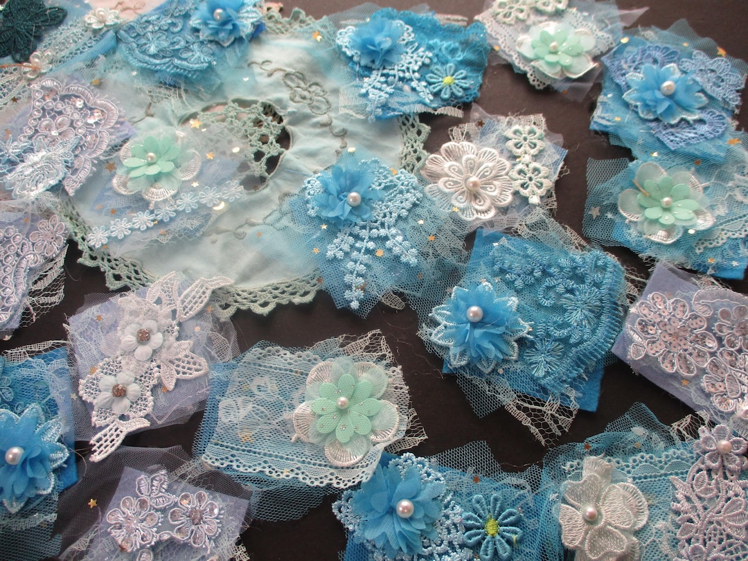 SNIPPETS 5 Lace Flowers Hearts Butterflies - Etsy Australia
