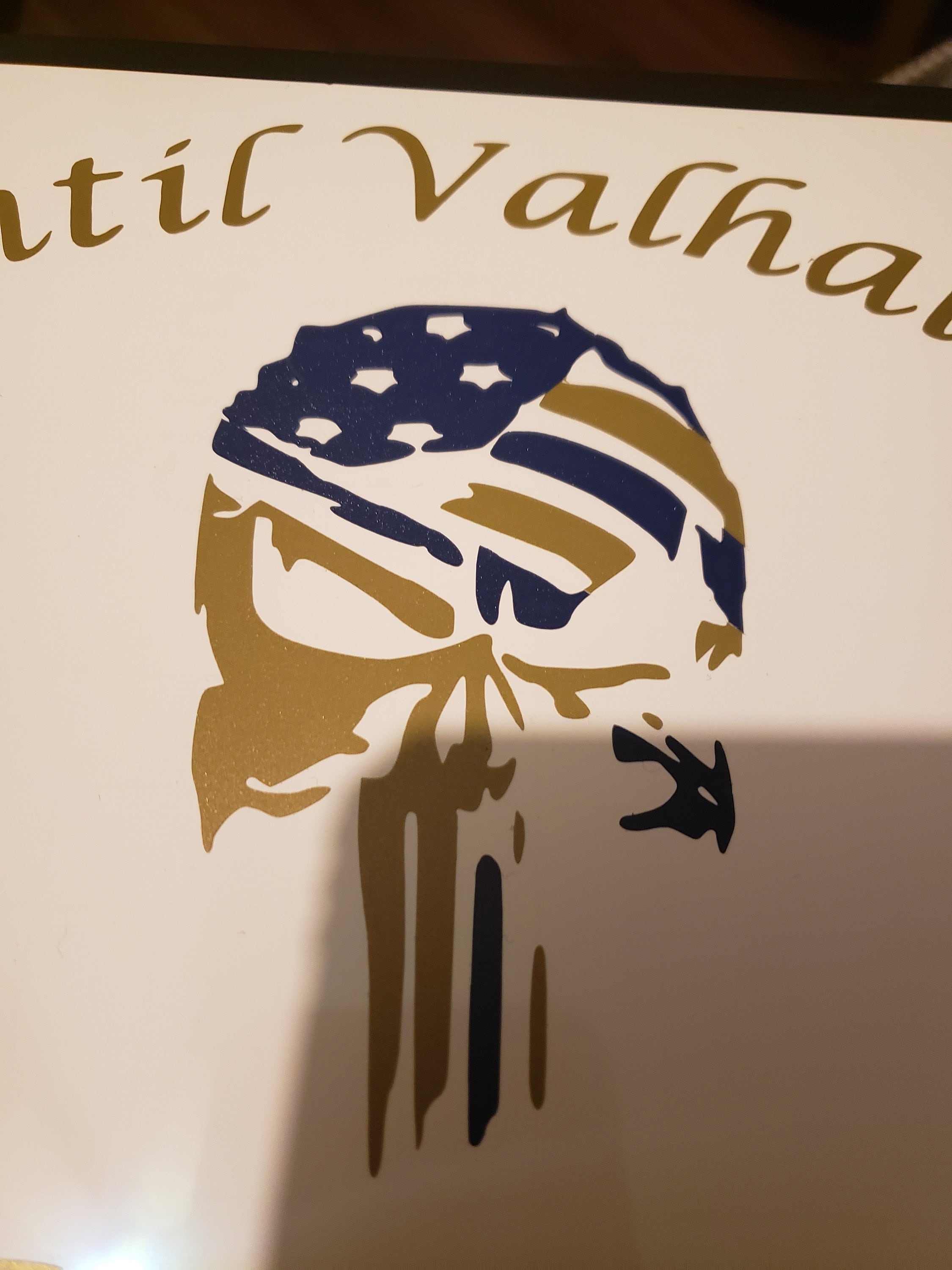 Until Valhalla Two Color Decal - Etsy