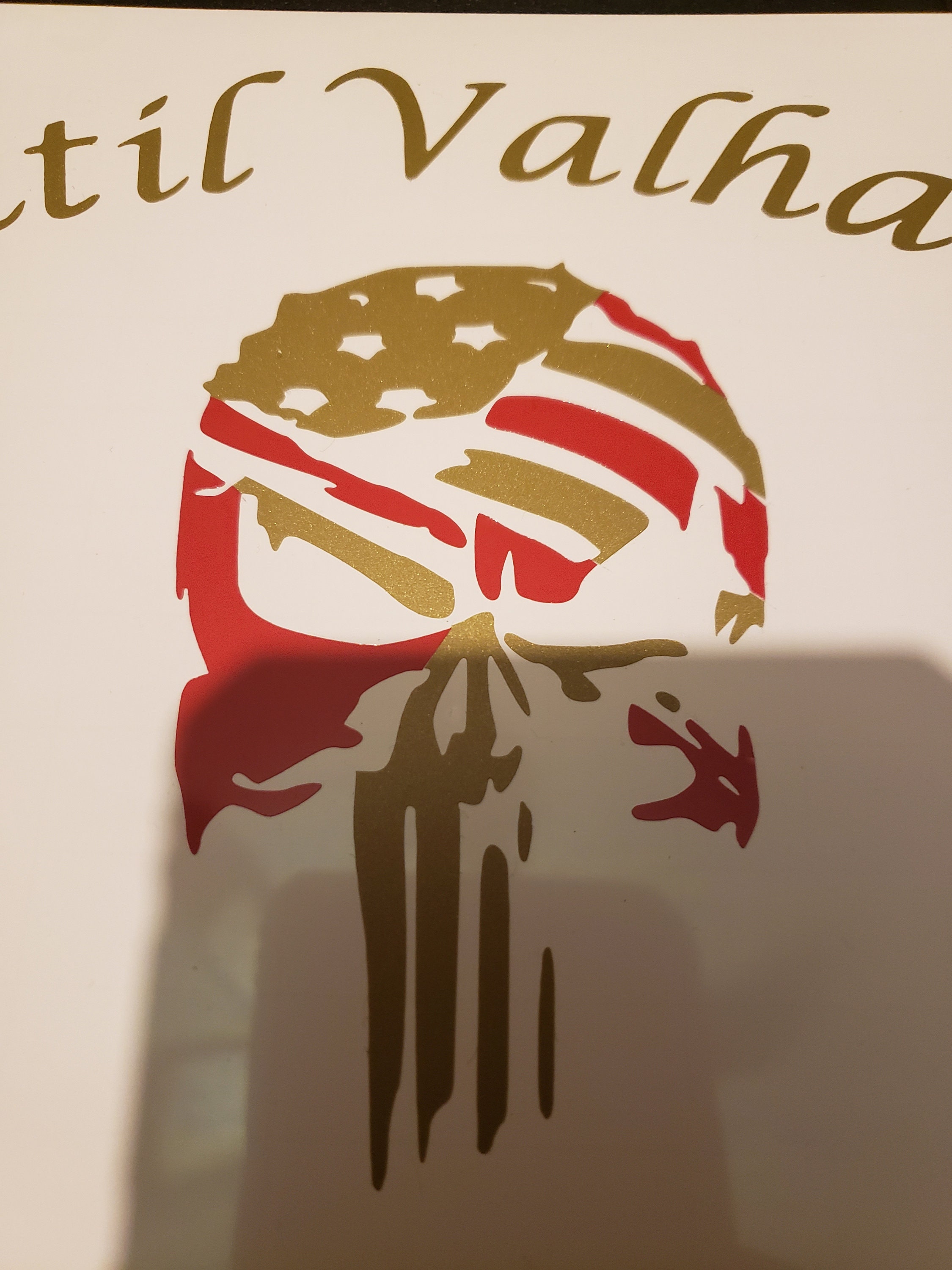 Until Valhalla Two Color Decal - Etsy