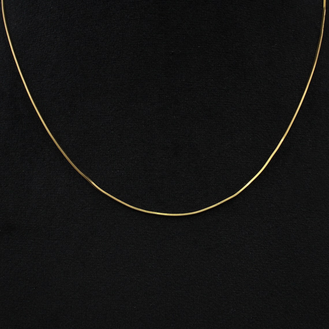 22k Solid Gold Chain Necklace for Men Women Anniversary | Etsy