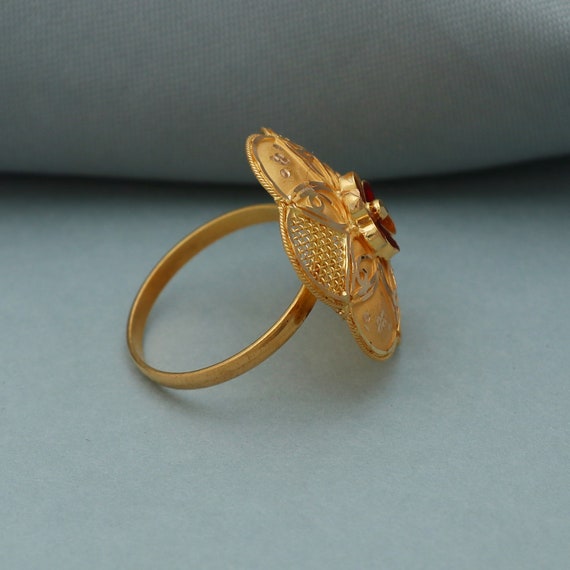 22k Gold Ring Handmade Jewelry for Wife Gift K3512 Etsy Australia